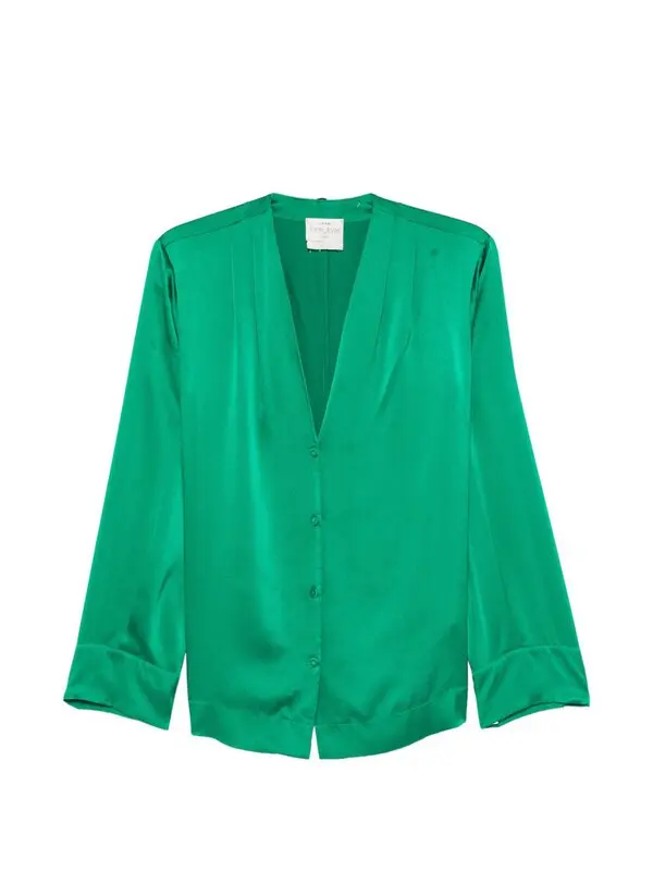 FORTE_FORTE Silk Satin Shirt - Multicolor