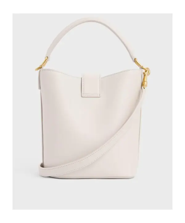 Celine Small Bucket Louise In Smooth Calfskin - Rice