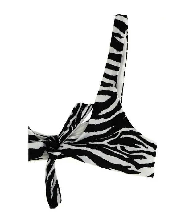 Attico Zebra-print Bikini