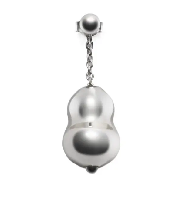 LEMAIRE Blown Glass Earring - Silver