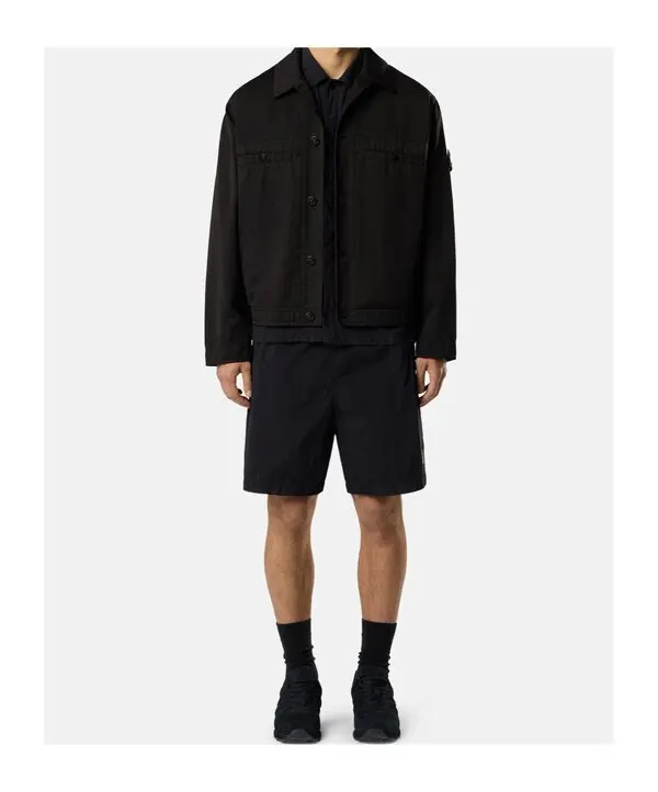 Stone Island Coach Jacket With Anti-drop Finish