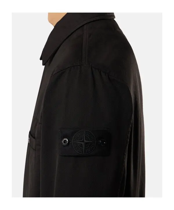 Stone Island Coach Jacket With Anti-drop Finish