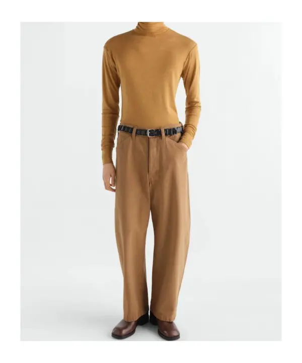 LEMAIRE Stand-collar Top In Wool And Silk Jersey