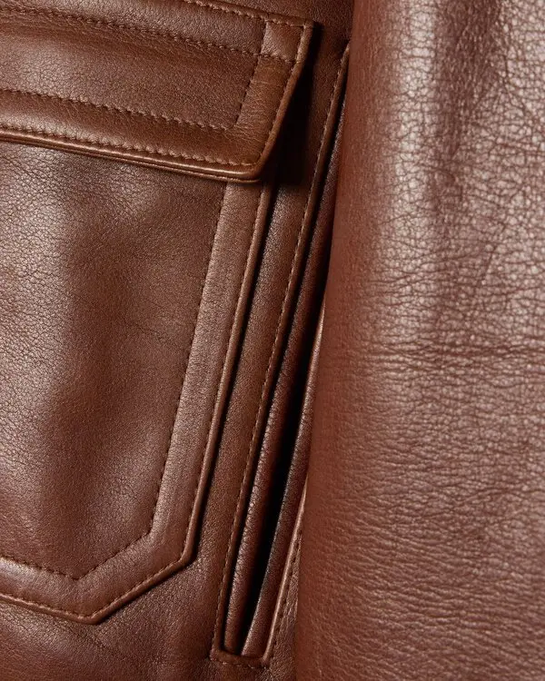 Celine High-collar Teddy In Calfskin