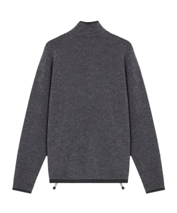 Stone Island Loose-fit Half-zip Jumper With Drawcord Hem