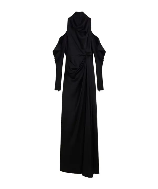 Givenchy Draped Dress In Satin Crepe
