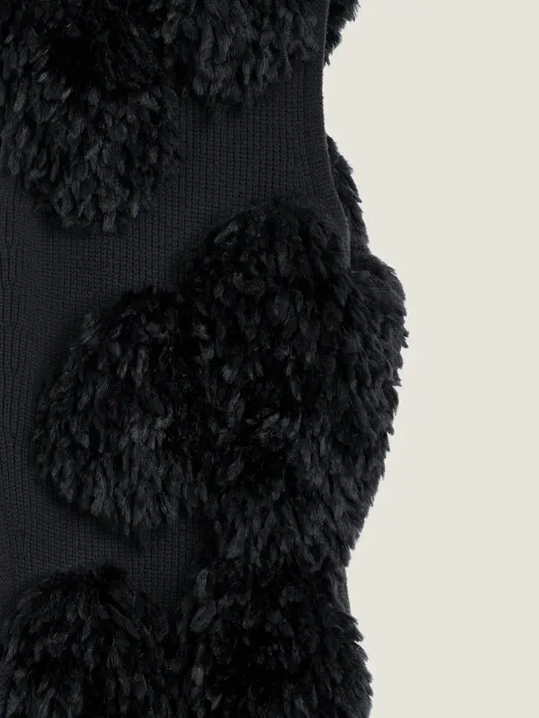 Givenchy Asymmetric Top In Wool With Pompoms