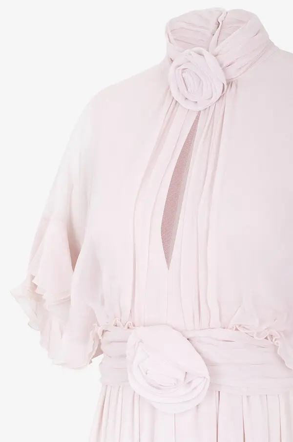 Giambattista Valli Long Dress With A Rose Pattern