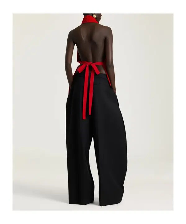 Givenchy Draped Top In Velvet With Open Back