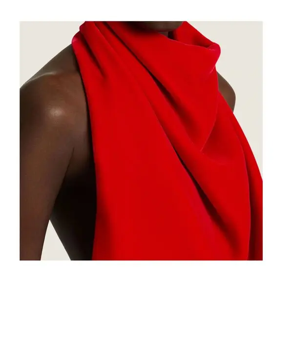 Givenchy Draped Top In Velvet With Open Back