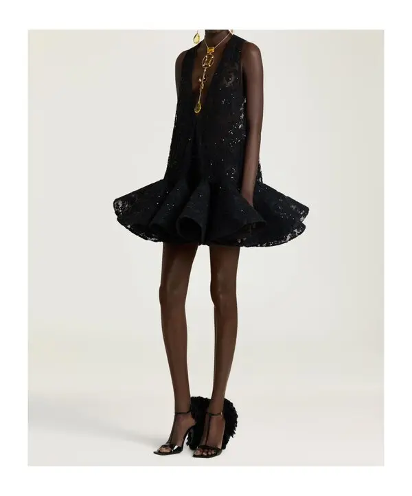 Givenchy Pompom Heeled Sandals In Patent Leather And Knit