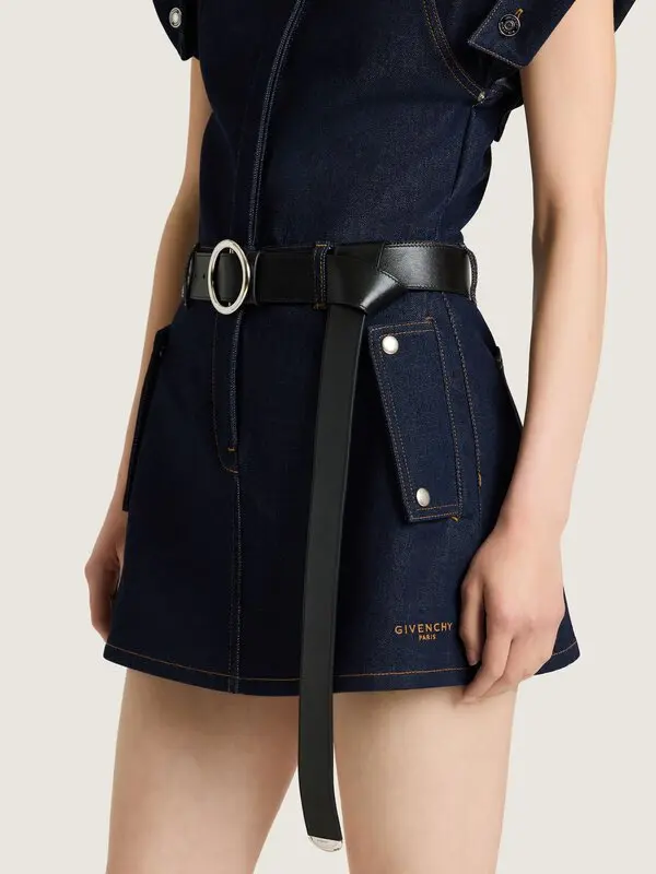 Givenchy Mini Dress In Raw Denim