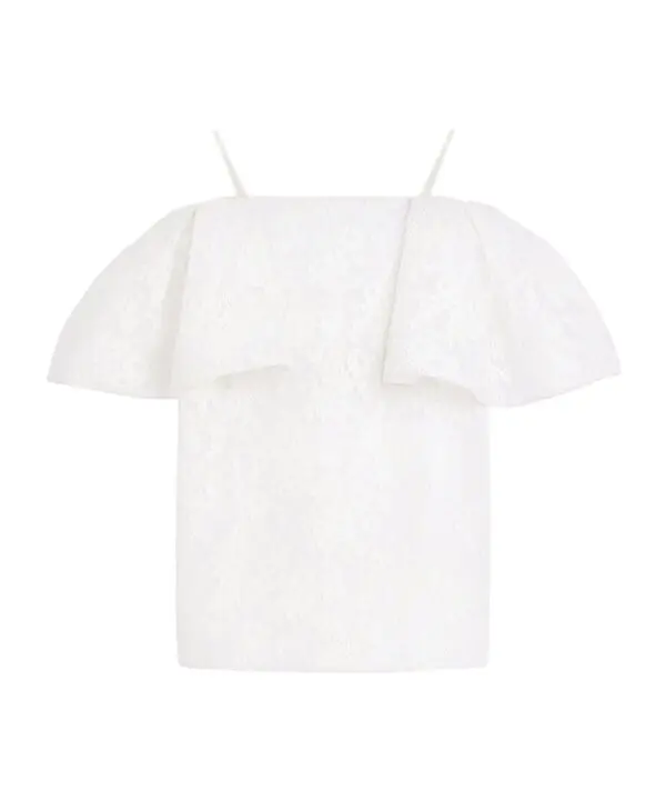 Givenchy Off-the-shoulder Mini Dress In Floral Lace