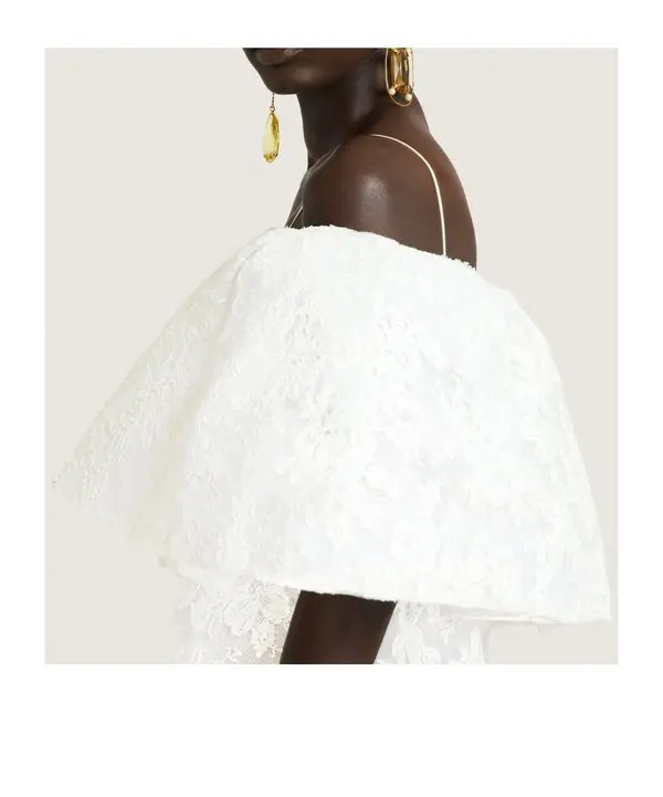 Givenchy Off-the-shoulder Mini Dress In Floral Lace