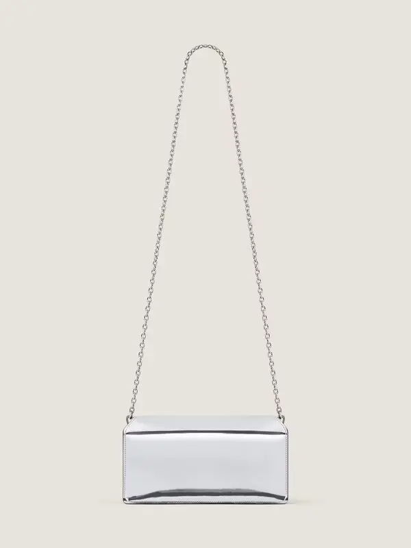 Givenchy Antigona Wallet On Chain In Mirror Leather