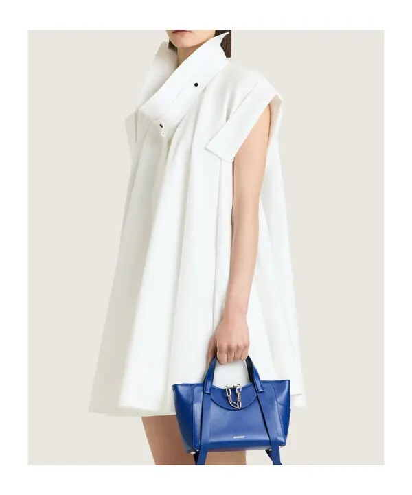 Givenchy Mini Shirt Dress In Poplin With Deconstructed Collar