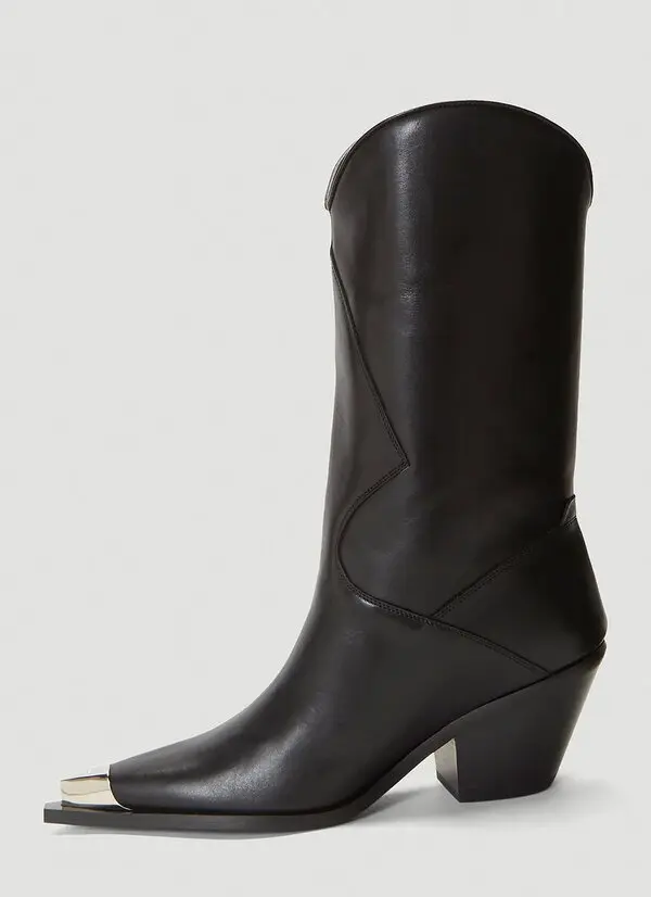 MISBHV Metallic Toe Cowboy Boots