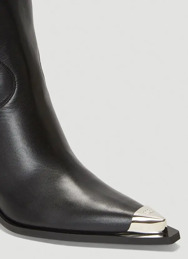 MISBHV Metallic Toe Cowboy Boots