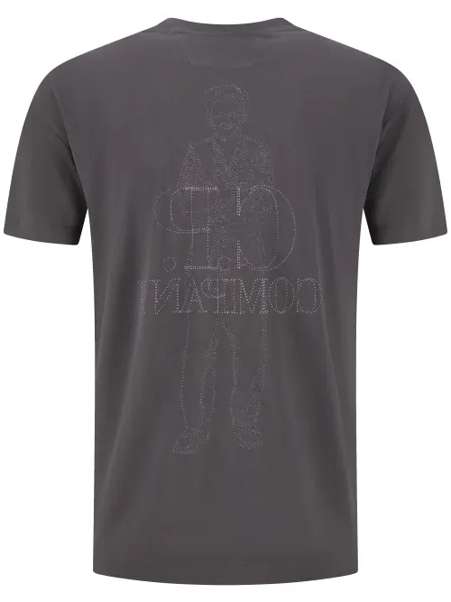 C.P. COMPANY Jersey Short Sleeve Comfort Logo T-shirt - Grey