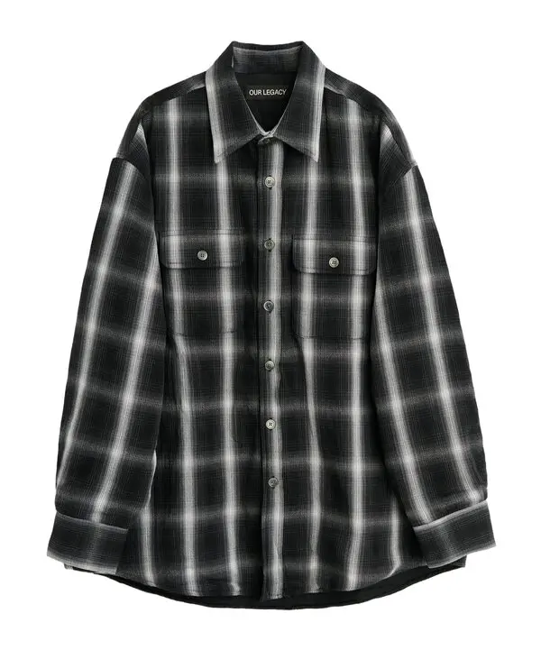 Our Legacy Ol Moss Checked-pattern Shirt