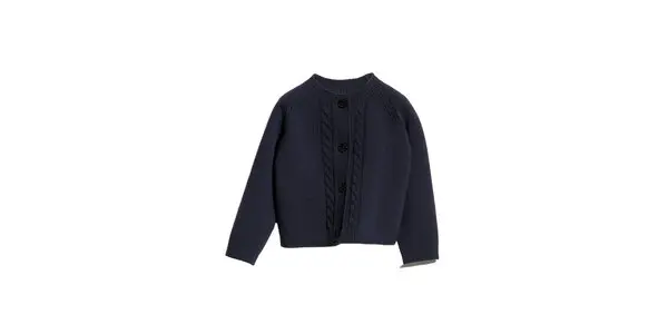 Gucci Cable-knit Raglan-sleeve Cardigan - Deep Blue