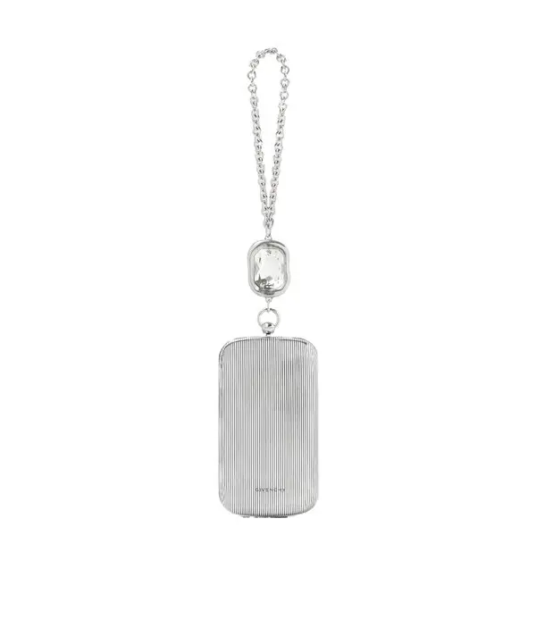 Givenchy Evening Clutch In Metal With Crystal Jewel