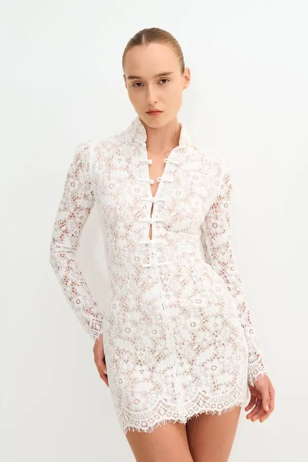SAU LEE Roberta Mini Dress