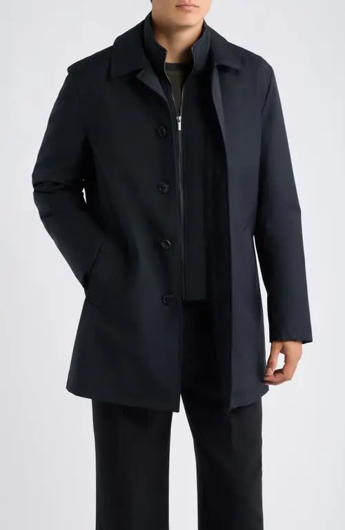 Cardinal Of Canada Samson Wool Car Coat With Removable Liner - Black