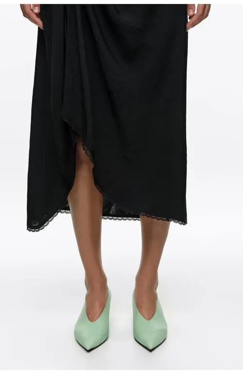 Bimba Y Lola Lace Knot Midi Dress
