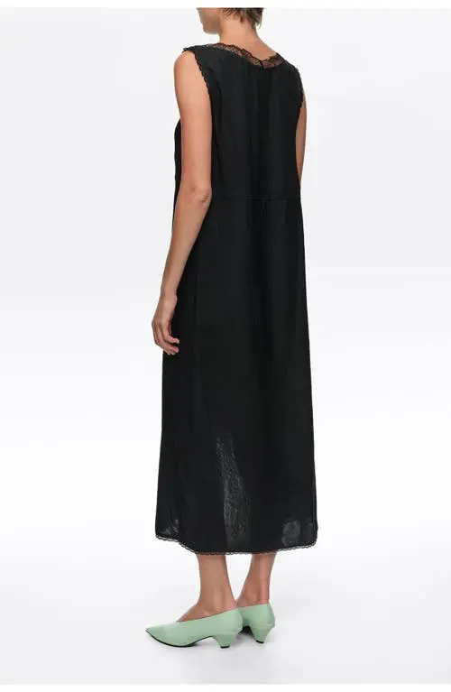 Bimba Y Lola Lace Knot Midi Dress