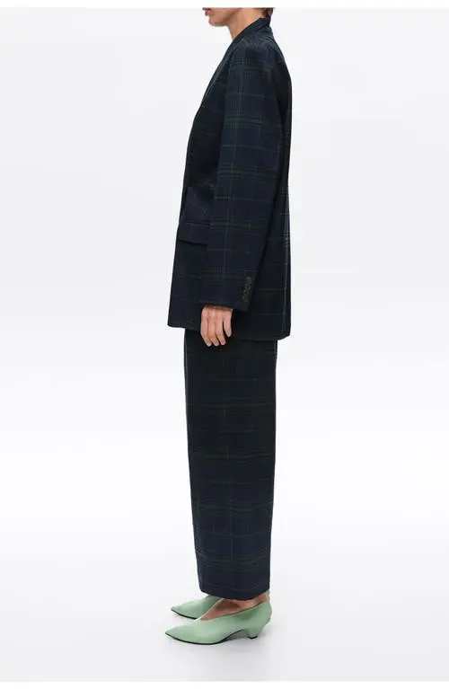 Bimba Y Lola Checked Double-breasted Tailored Jacket