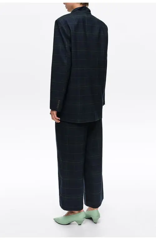 Bimba Y Lola Checked Double-breasted Tailored Jacket