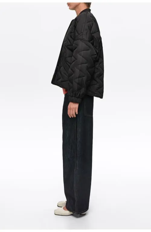 Bimba Y Lola Padded Bomber Jacket - Black