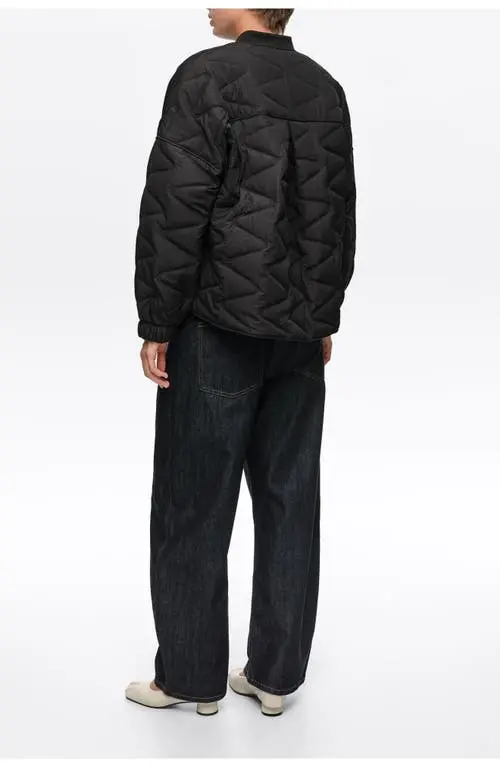 Bimba Y Lola Padded Bomber Jacket - Black