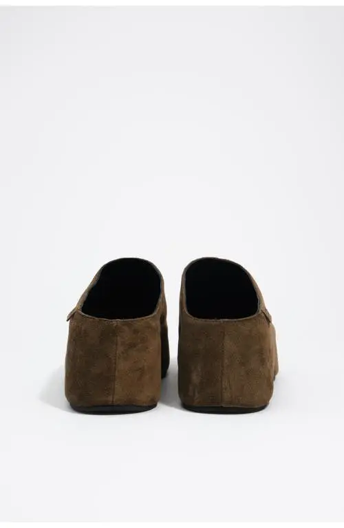 Bimba Y Lola Suede Platform Clog