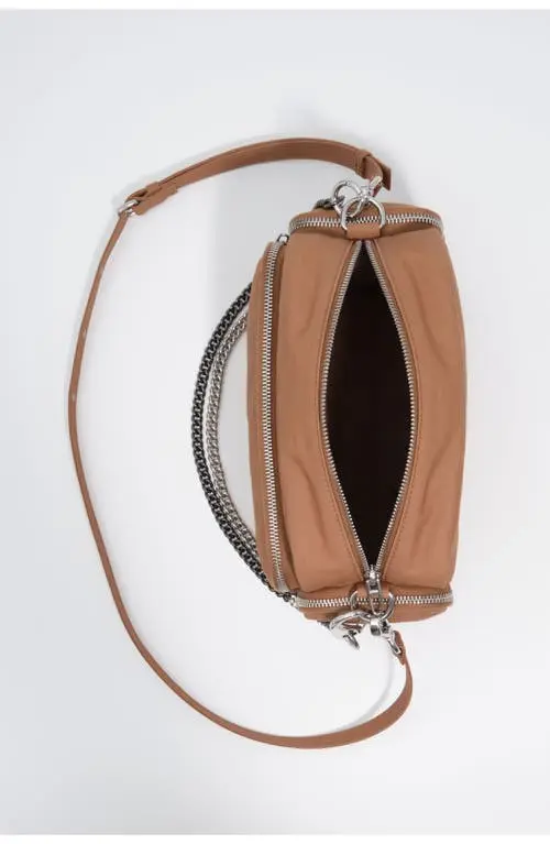 Bimba Y Lola Large Cotton Pocket Crossbody Bag - Light Brown