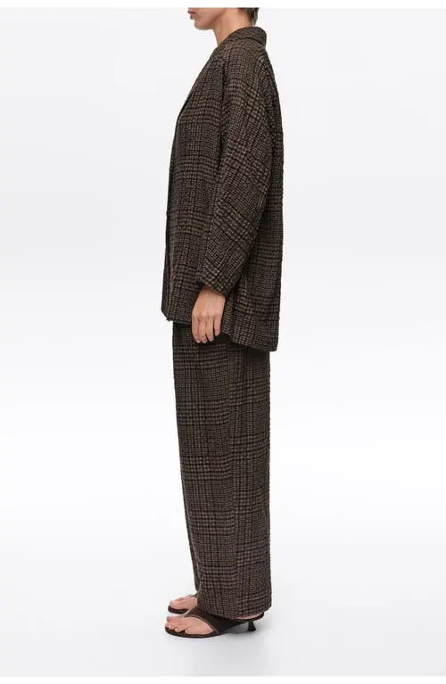 Bimba Y Lola Checked Straight-leg Trousers