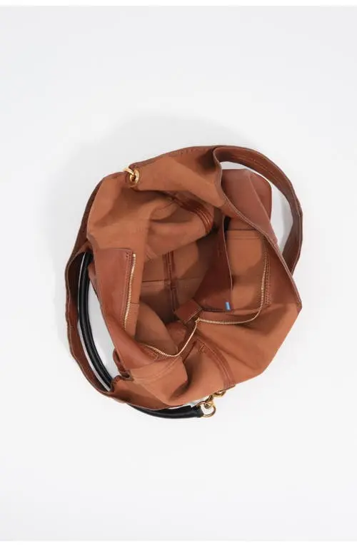 Bimba Y Lola Medium Patchwork Leather Bag - Brown