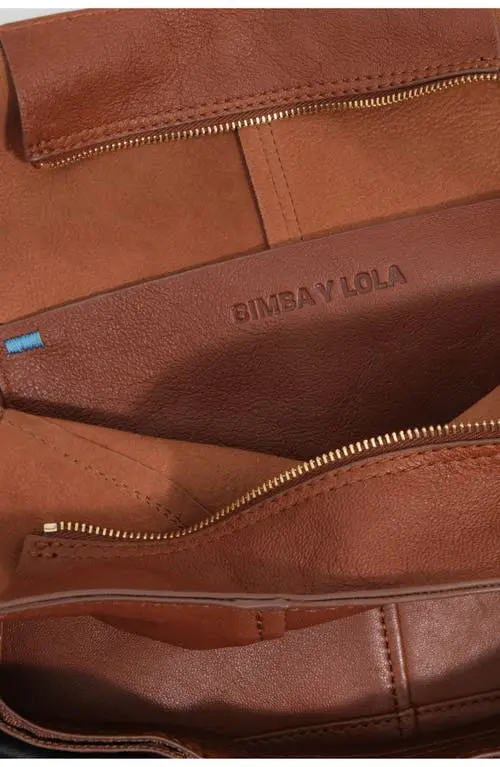 Bimba Y Lola Medium Patchwork Leather Bag - Brown