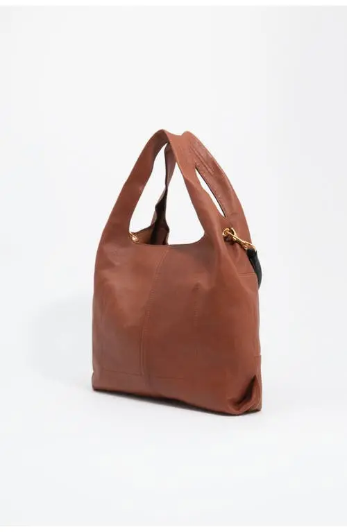 Bimba Y Lola Medium Patchwork Leather Bag - Brown