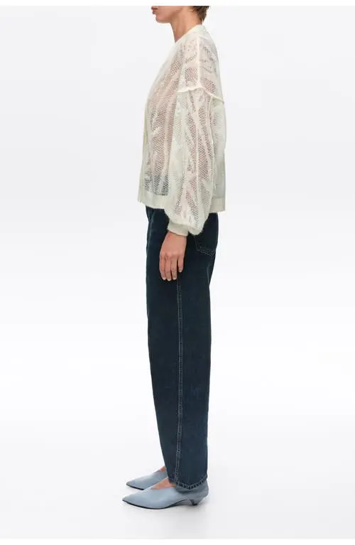 Bimba Y Lola Mohair Openwork Cardigan