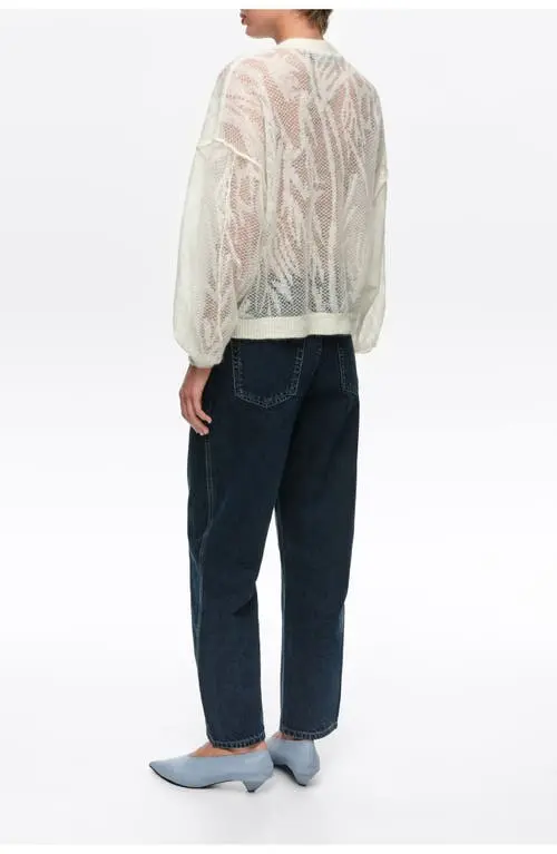 Bimba Y Lola Mohair Openwork Cardigan