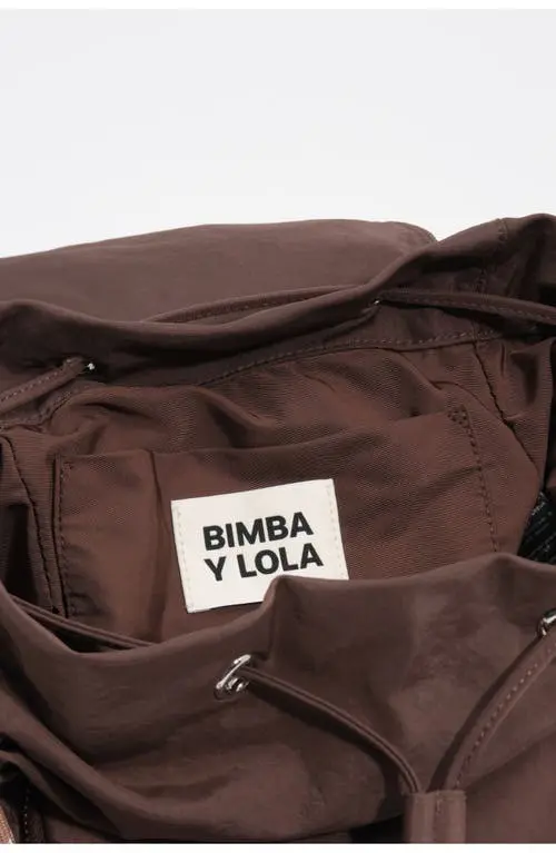 Bimba Y Lola Nylon Pocket Backpack - Moka