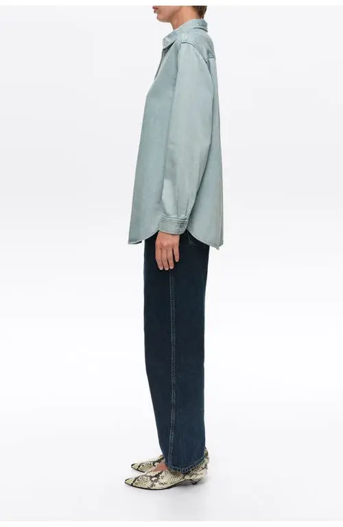 Bimba Y Lola Straight Fluid Denim Shirt