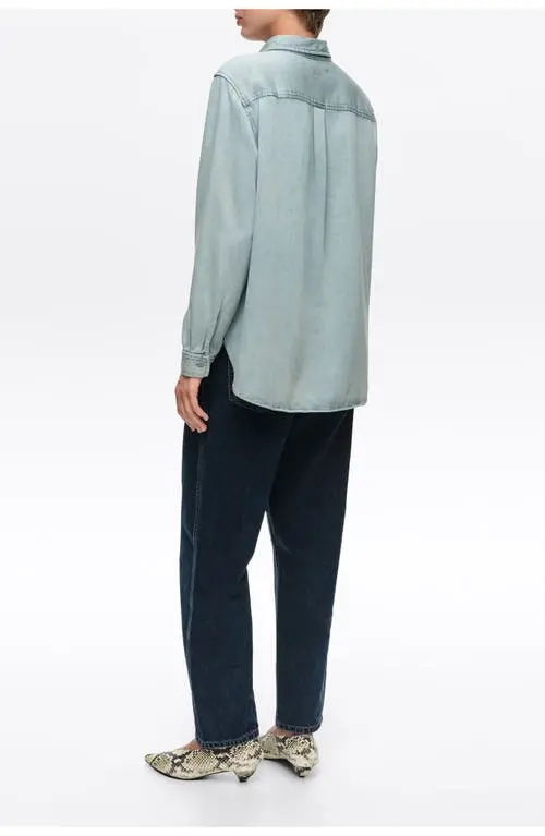 Bimba Y Lola Straight Fluid Denim Shirt