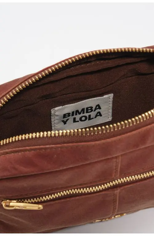 Bimba Y Lola Small Coated Crossbody Bag - Rust