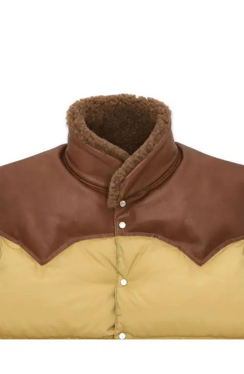 FORTELA Christy Shearling Collar Vest