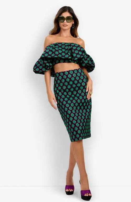 Trina Turk Soniah Skirt - Gemstone