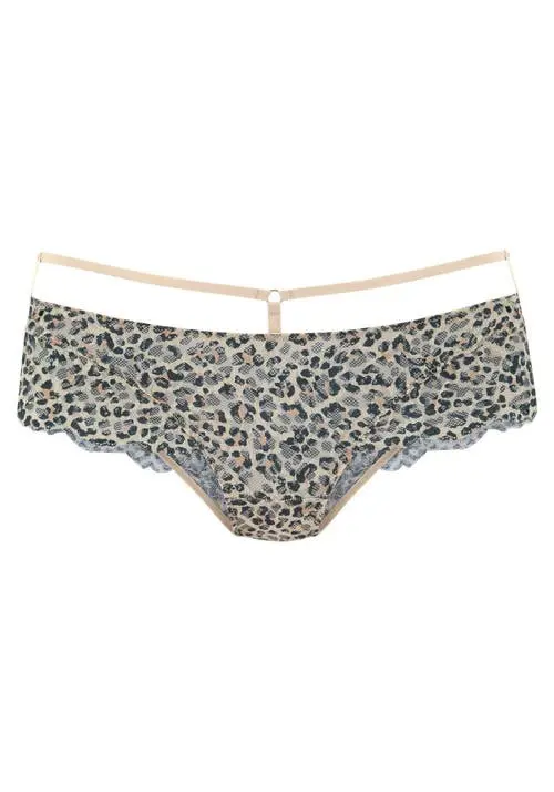 LASCANA Mesh Animal Print Hipster Panty