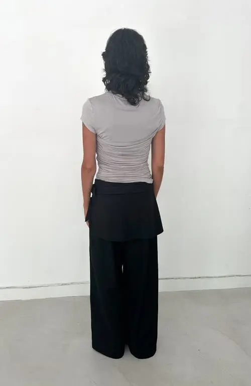 SAEMDI Lelia Layered Skirt Trousers